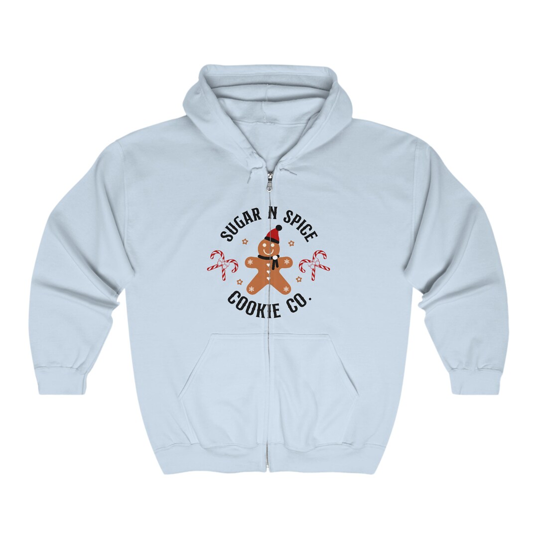 Gingerbread Cookie Co. Men's Zipped Warm Hoodie - Etsy