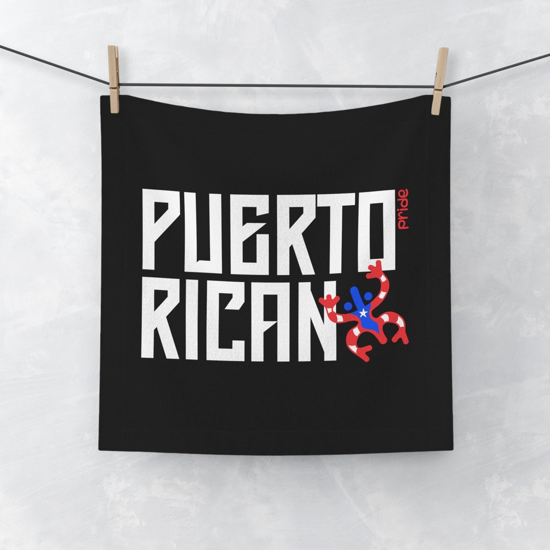 Puerto Rican Coqui Pride Face Towel Dark - Etsy