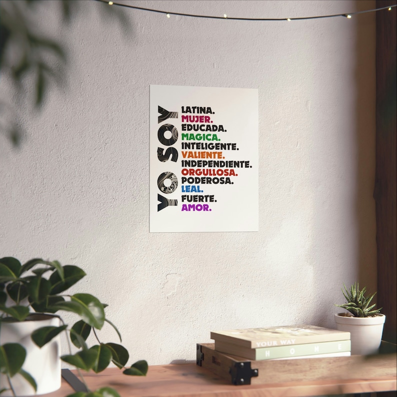 Yo Soy Latina Enhanced Poster Wall Art Decor Latina Pride Proud Latino ...