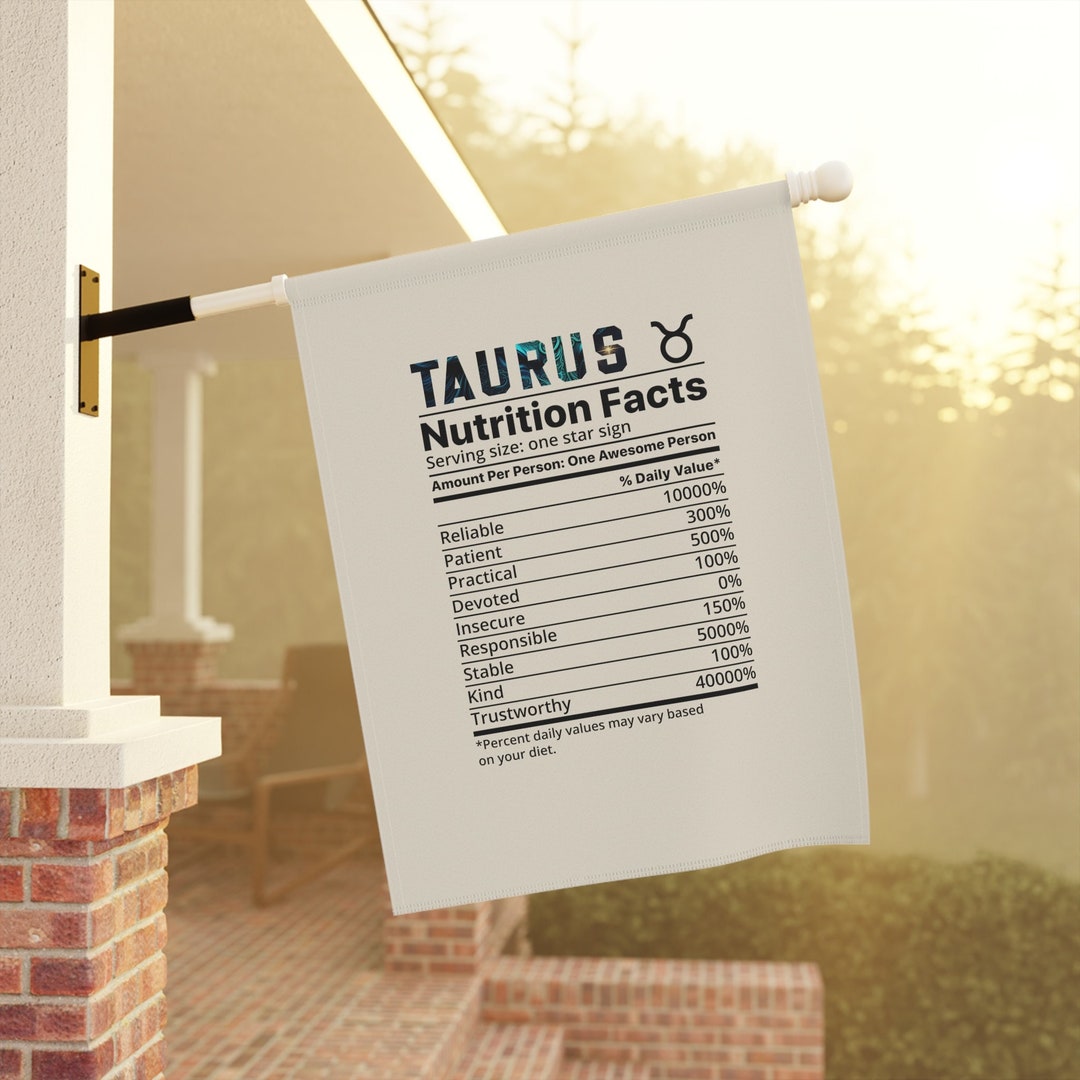 Zodiac Sign Taurus Printed Flags | House Garden Banners Light - Signo ...