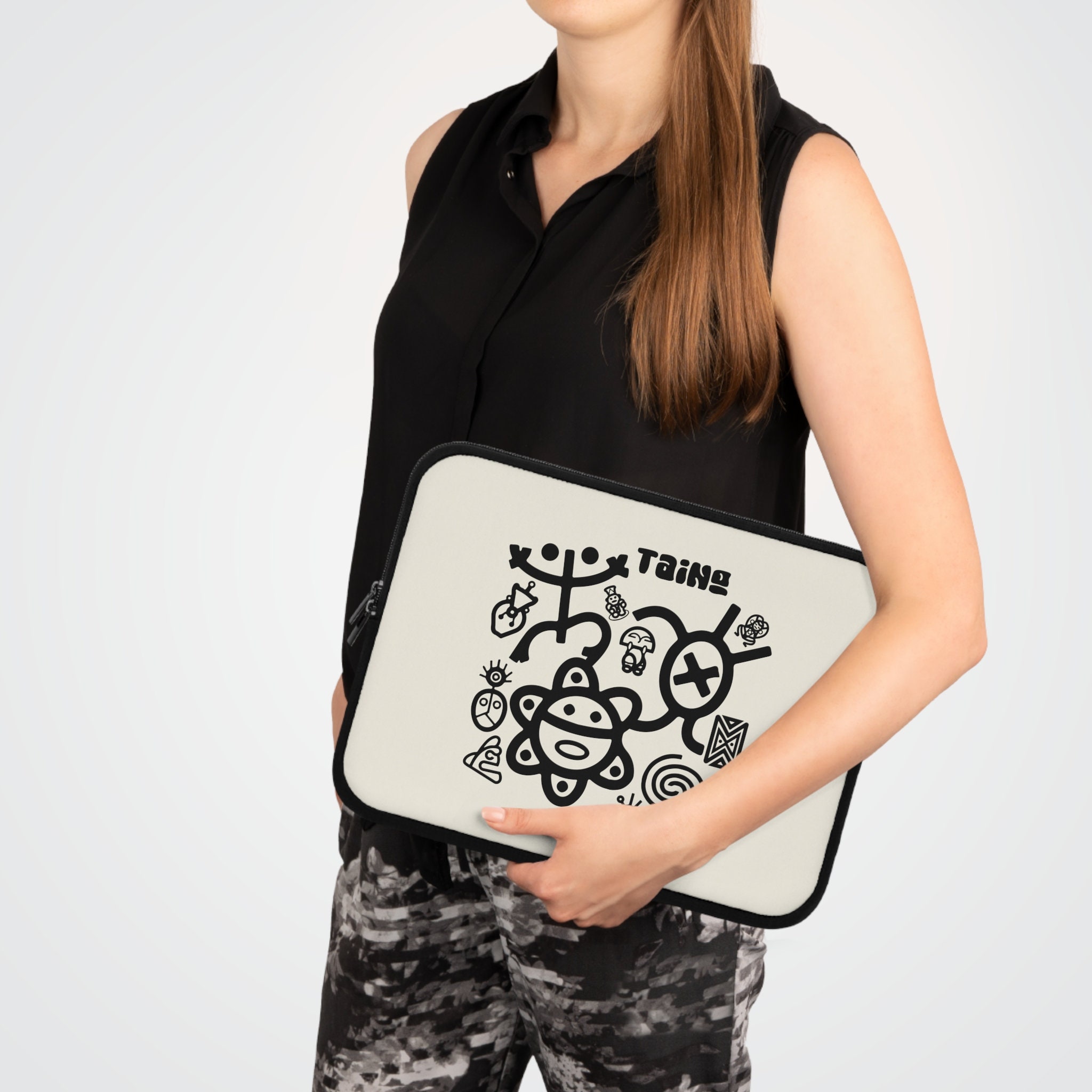 Native Taino Symbols Laptop Sleeve Cover Light - Etsy