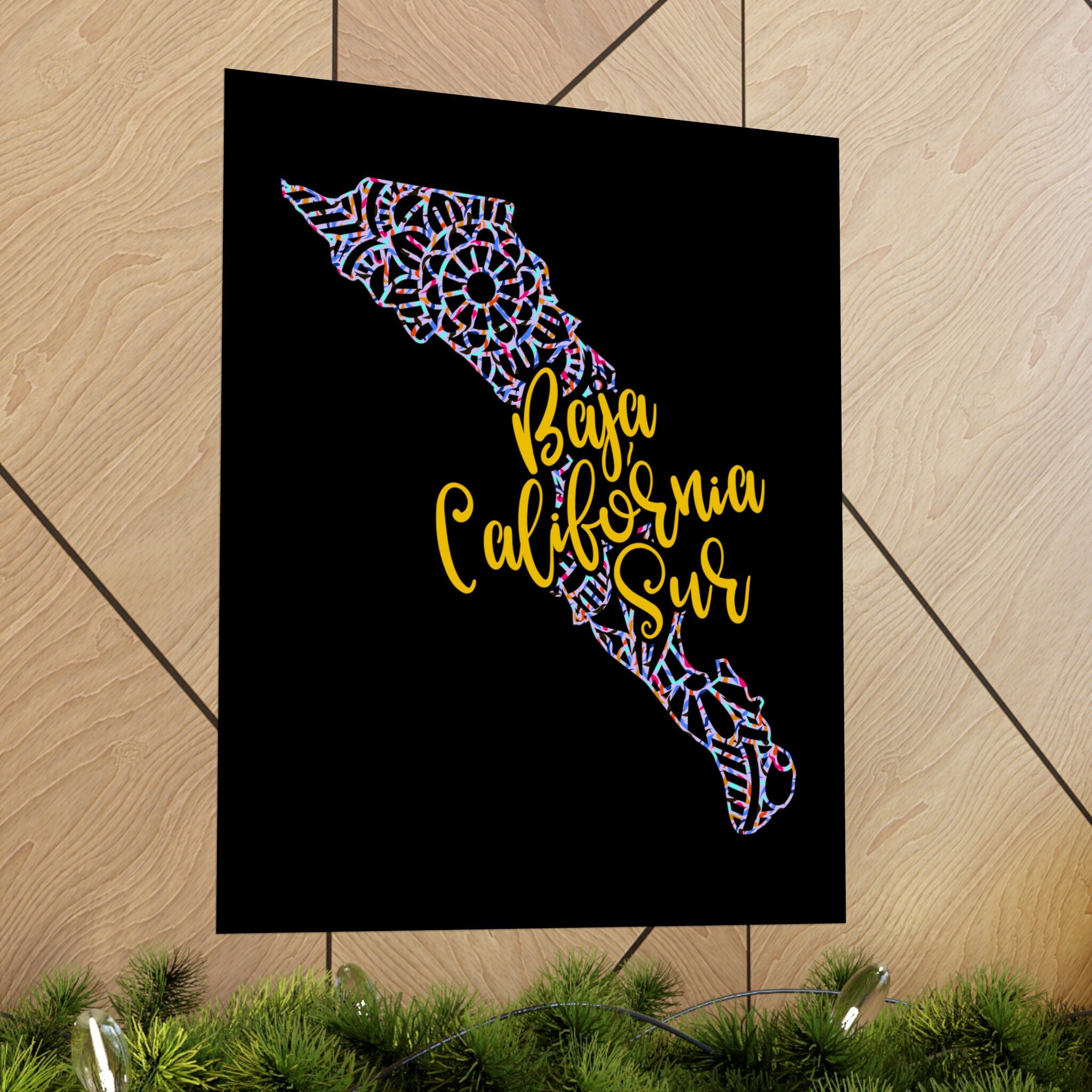 Baja California Sur Mexico Map Poster Wall Art Poster Decor - Etsy