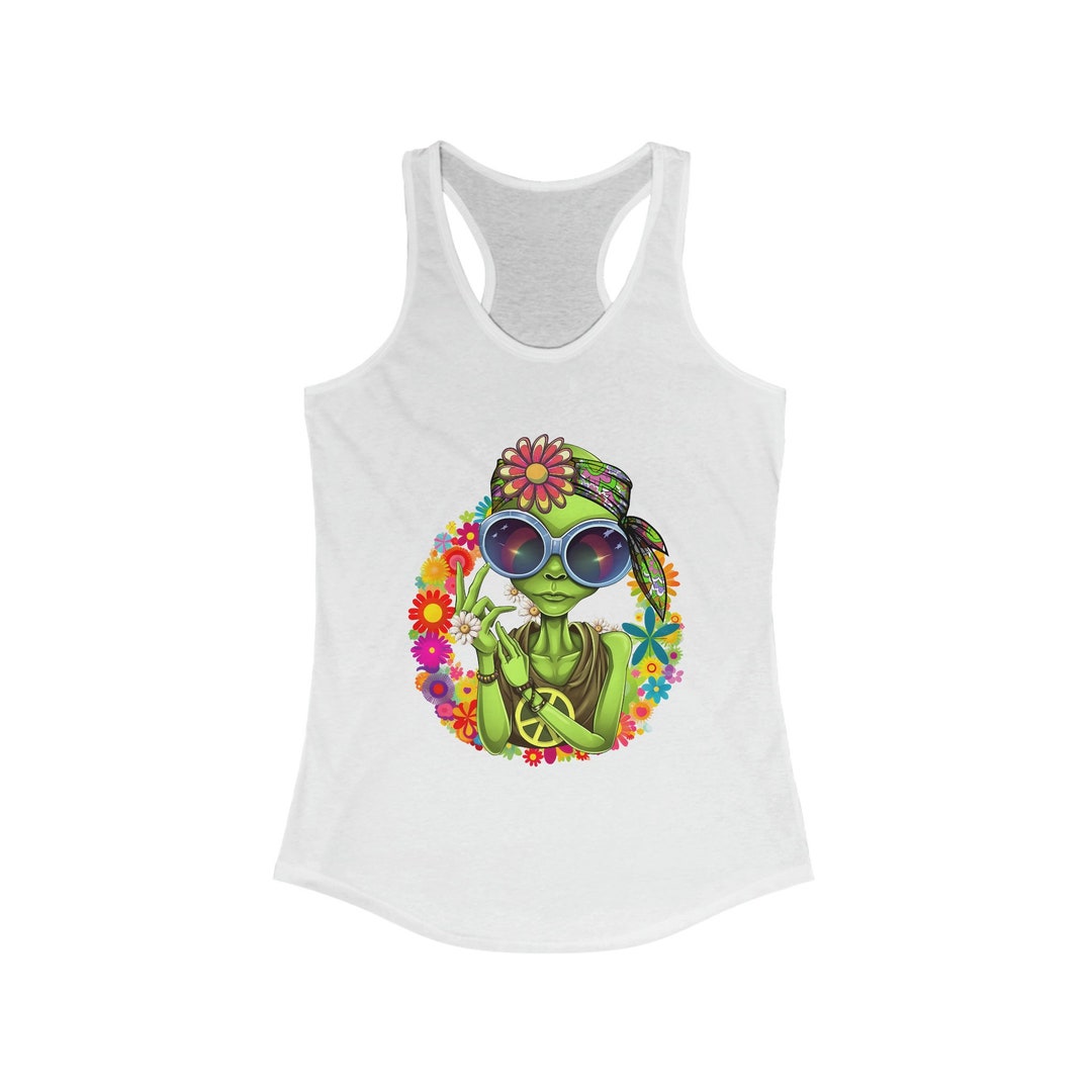 Beautiful Alien Swag Queen Women's Racerback Tank Top Beautiful Alien ...