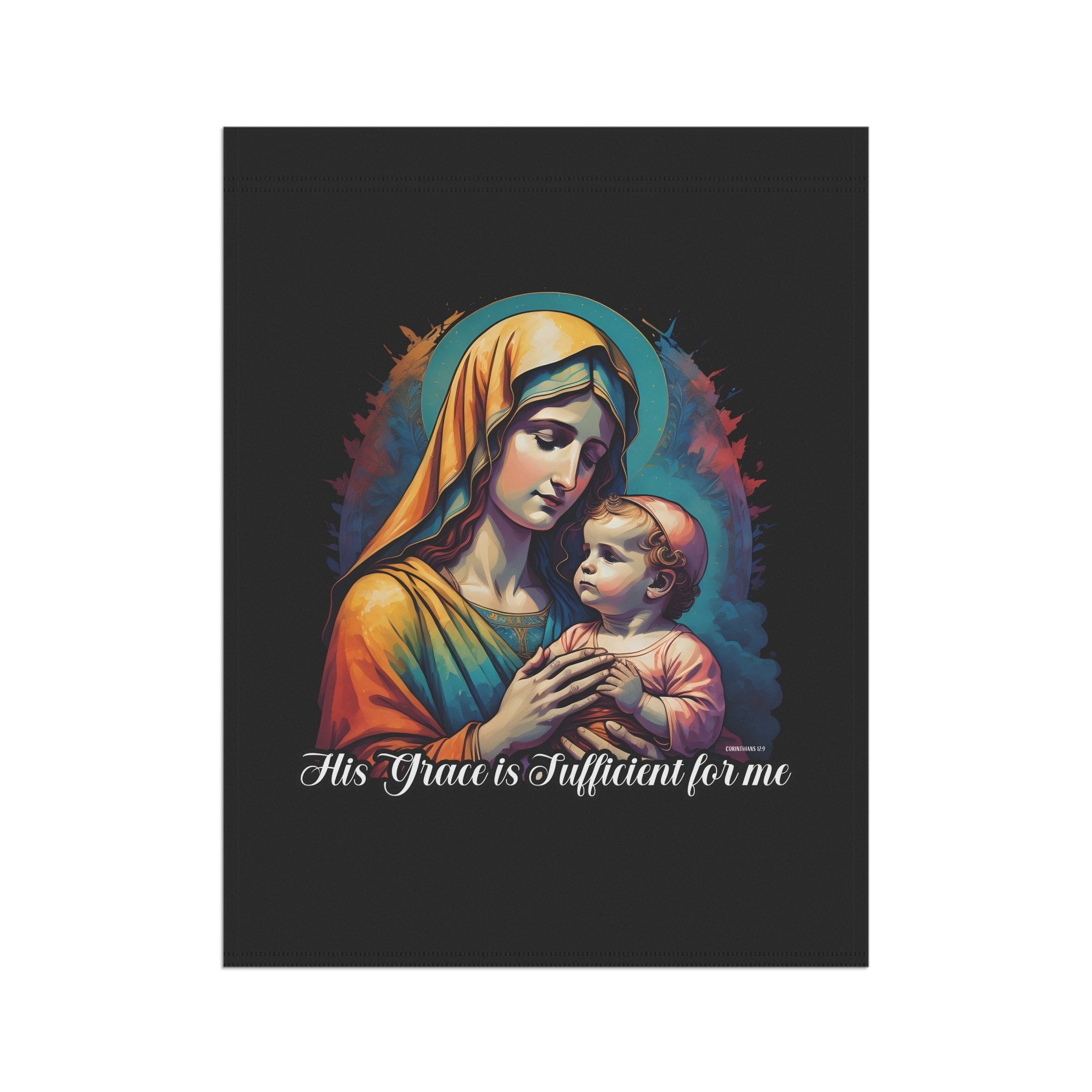 Bible Verse Mary & Jesus Printed Flags House Garden Banners - Etsy