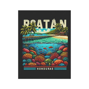 Roatan Honduras Printed Flags | House Garden Banners Dark - Honduras ...