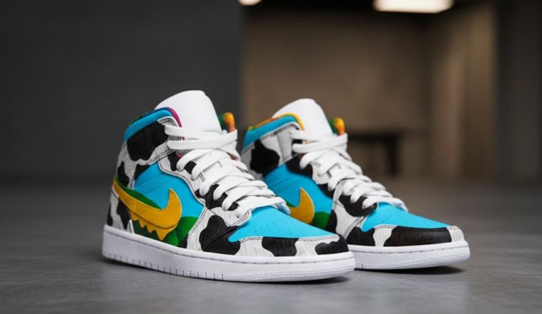 Custom Jordan 1s - Cow Print Jordan 1s | Custom Jordan 1 Sneakers ...