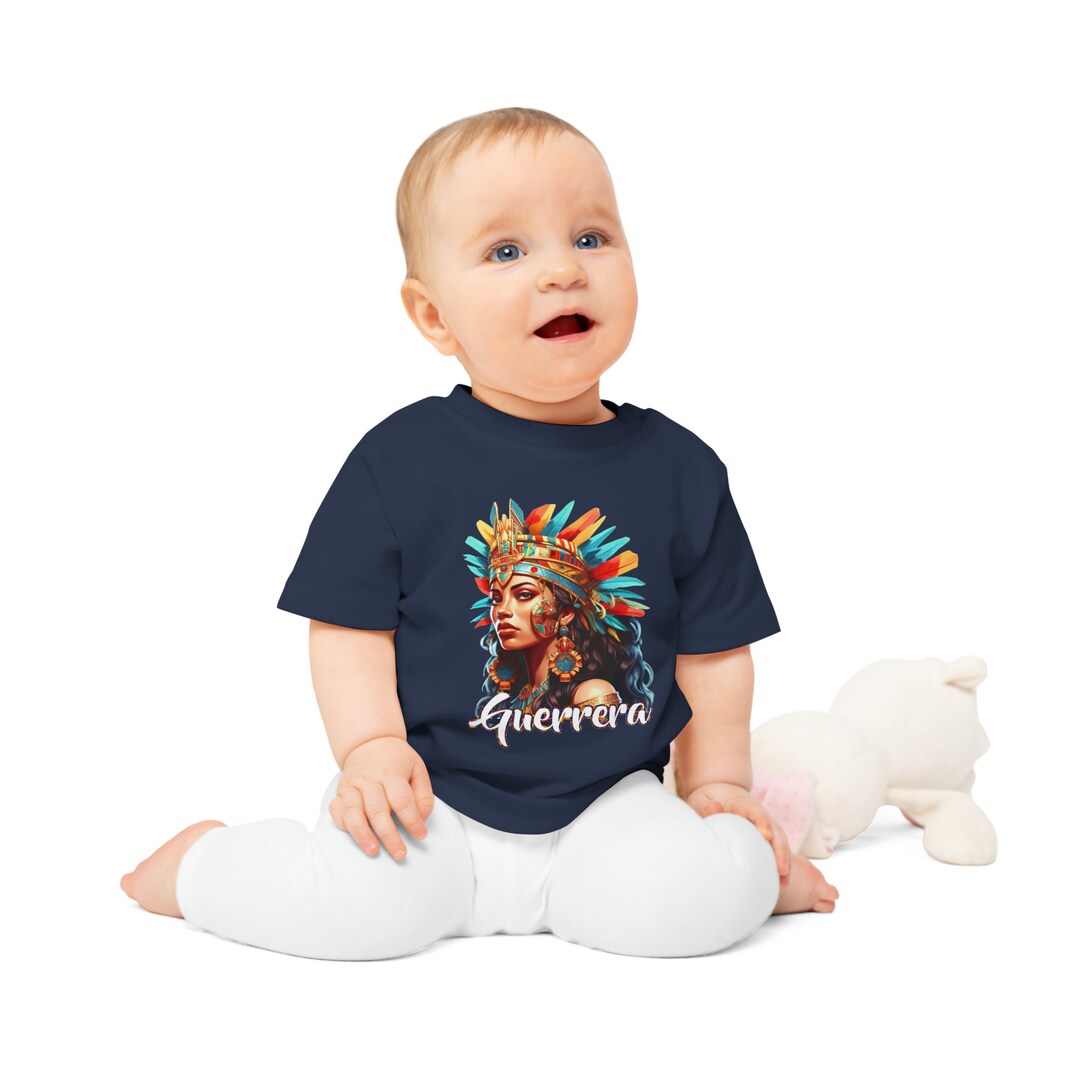 Aztec Guerrera Warrior Staple Tee for Kids & Babies Dark Aztec Queen ...