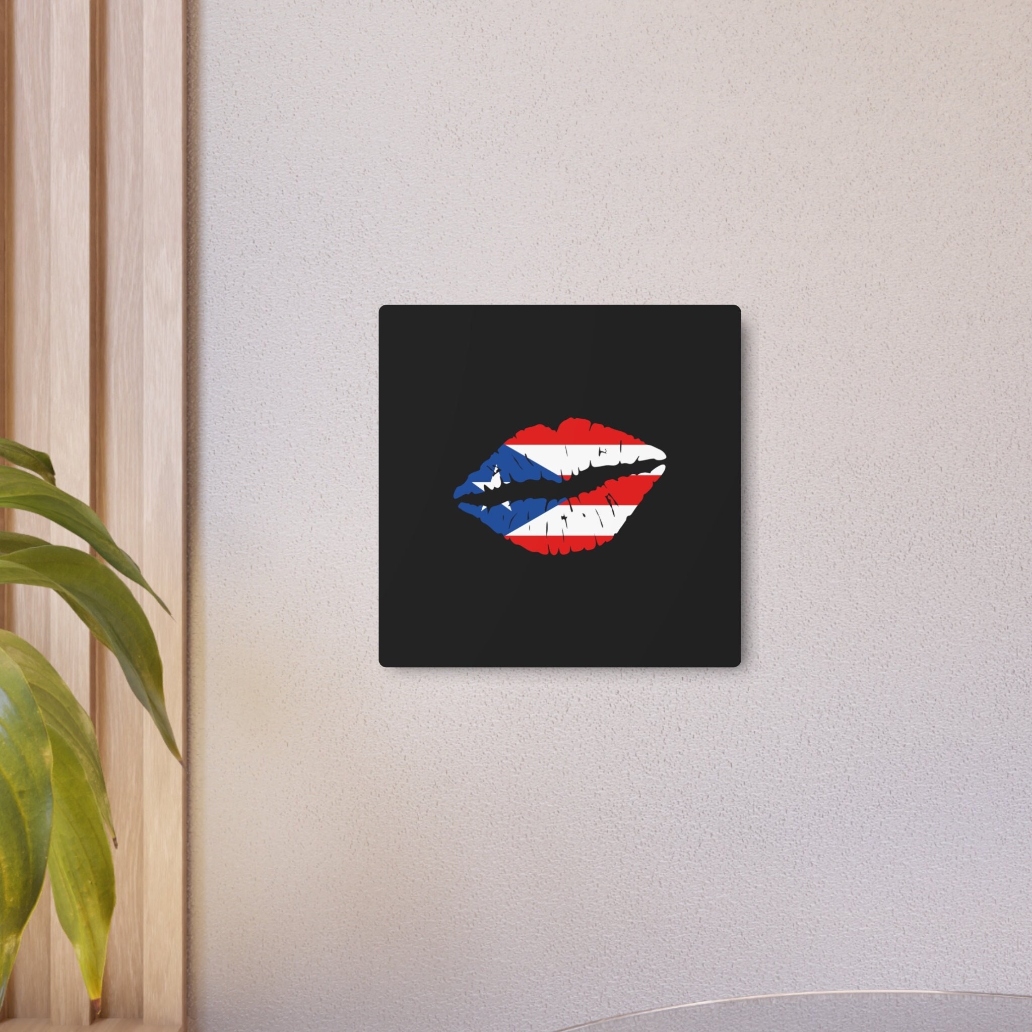 Puerto Rican Sexy Lips Metal Print Art Piece Dark Puerto Rico Love Amor ...