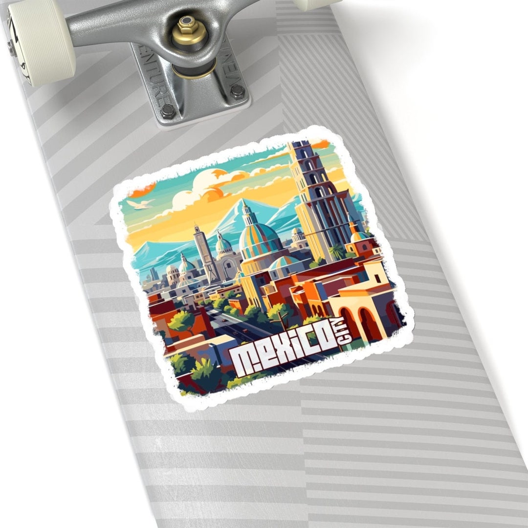 Mexico City Stickers ( Kiss-cut ) Dark - Etiqueta Engomada - Mexico ...