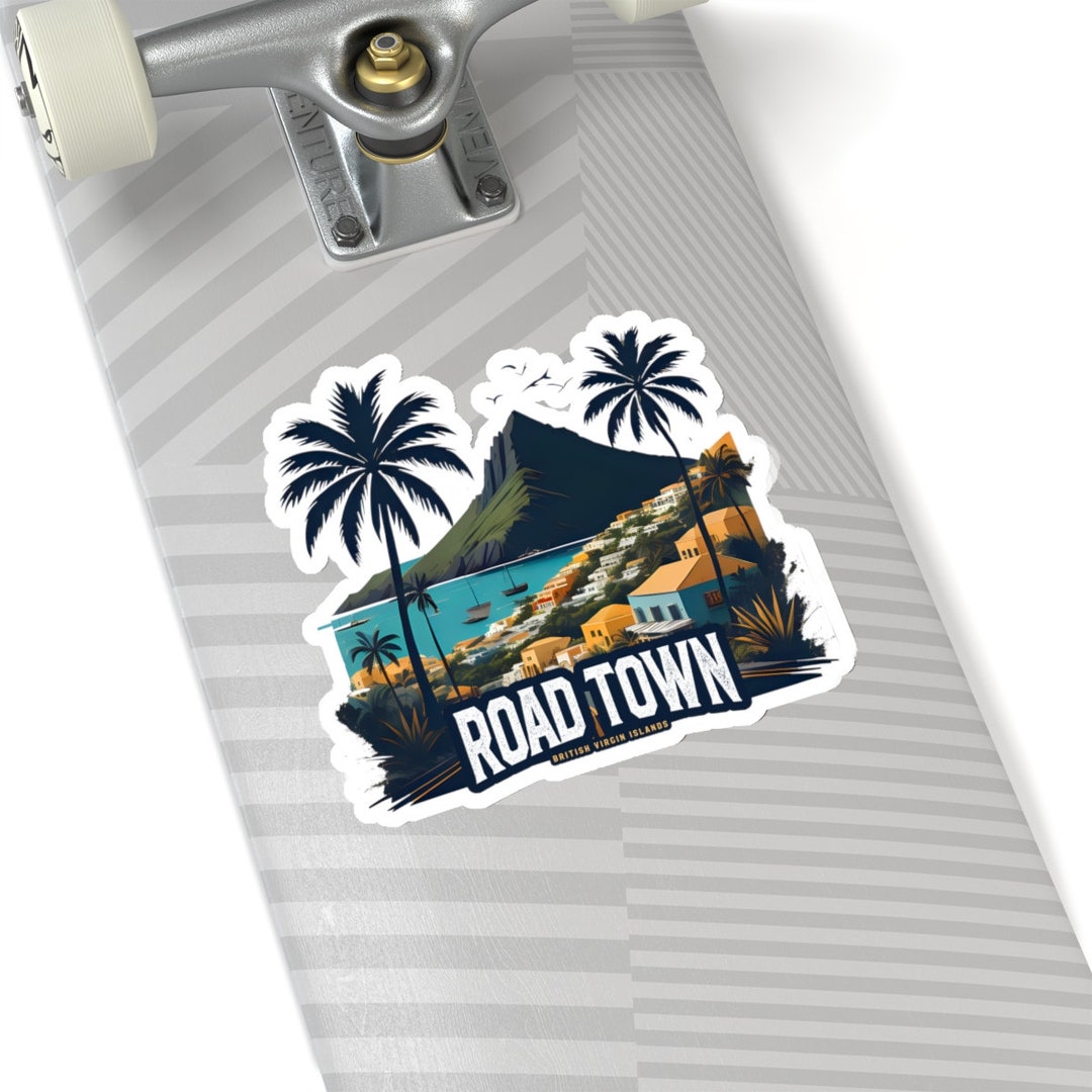 Road Town British Virgin Islands Stickers ( Kiss-cut ) Light ...