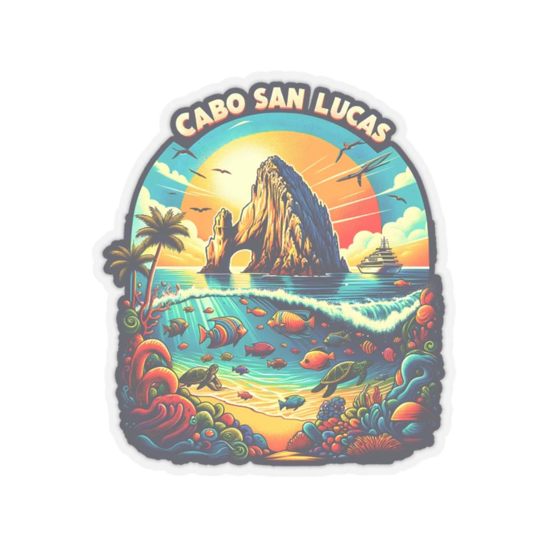 Cabo San Lucas Mexico Stickers Kiss-cut Dark - Etsy