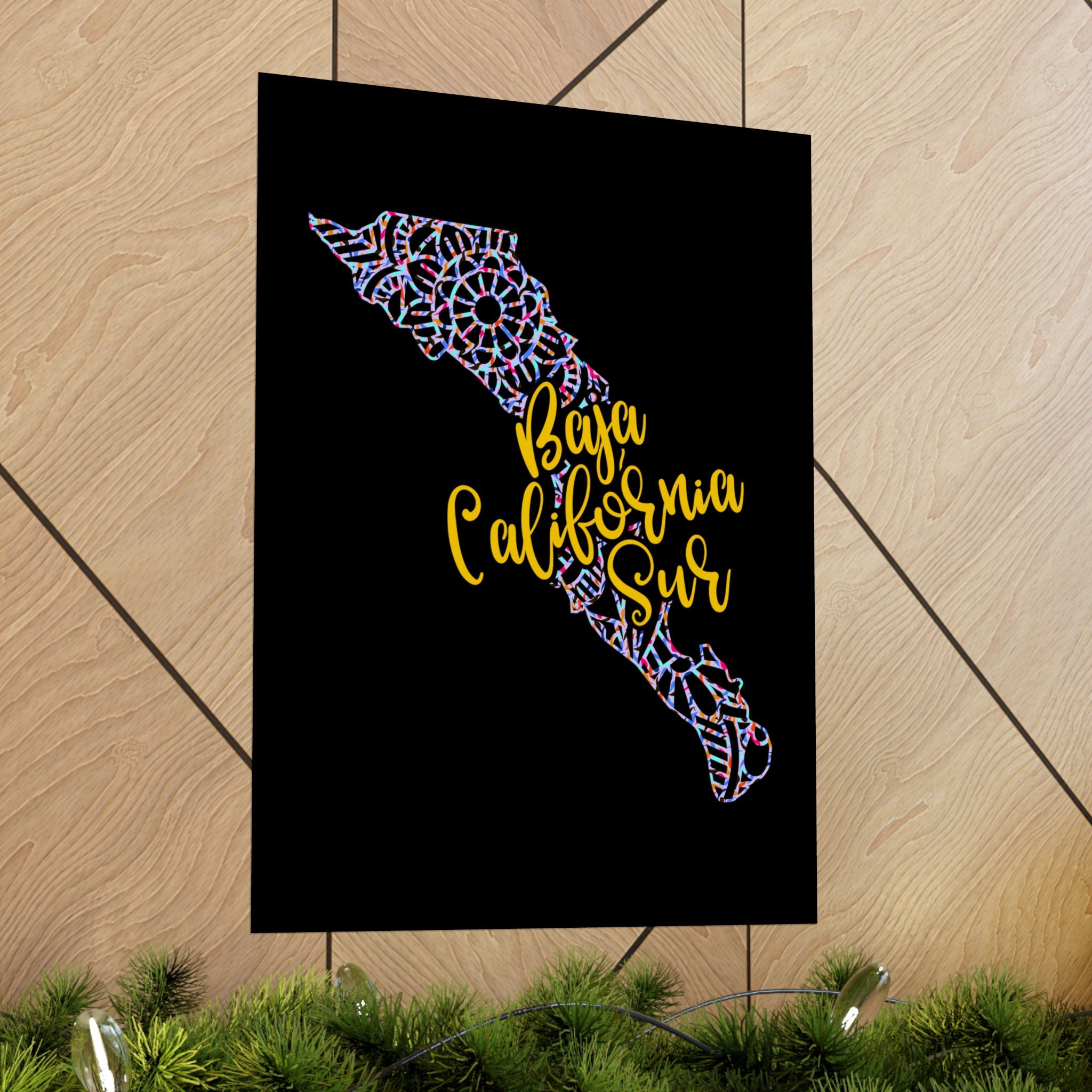 Baja California Sur Mexico Map Poster Wall Art Poster Decor - Etsy