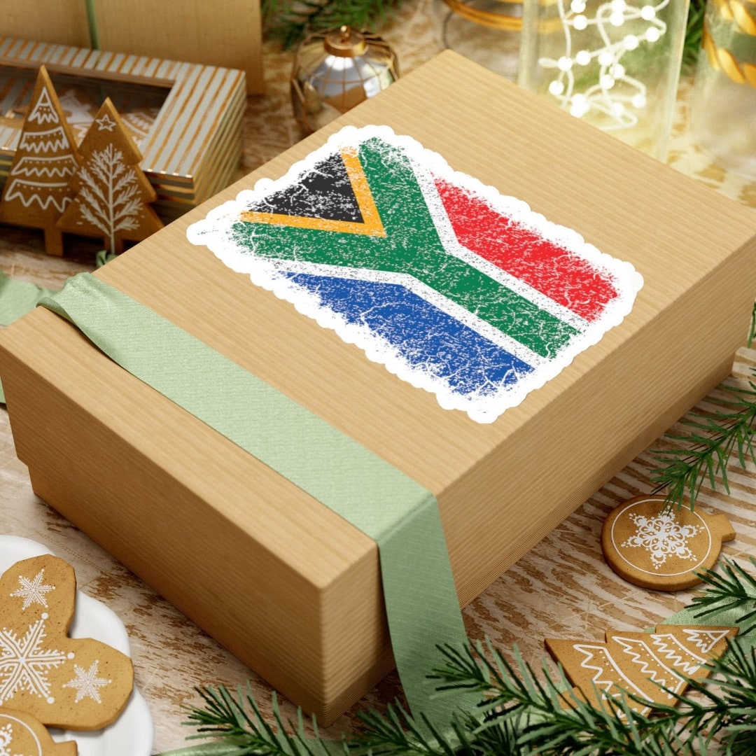 South Africa Flag Stickers ( Kiss-cut ) Dark - Etiqueta Engomada - Etsy