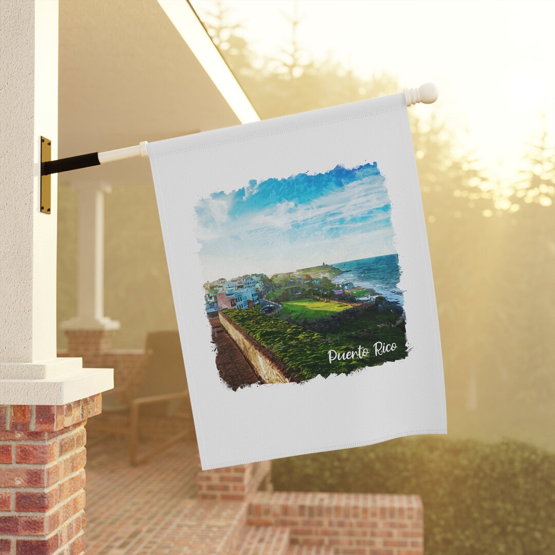 Puerto Rico Beach Printed Flags House Garden Banners Light Puerto Rican ...