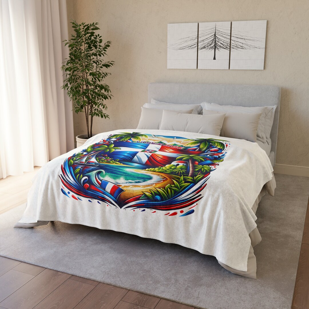 Dominican Republic Pure Life Soft Blanket polyester Manta Punta Cana ...