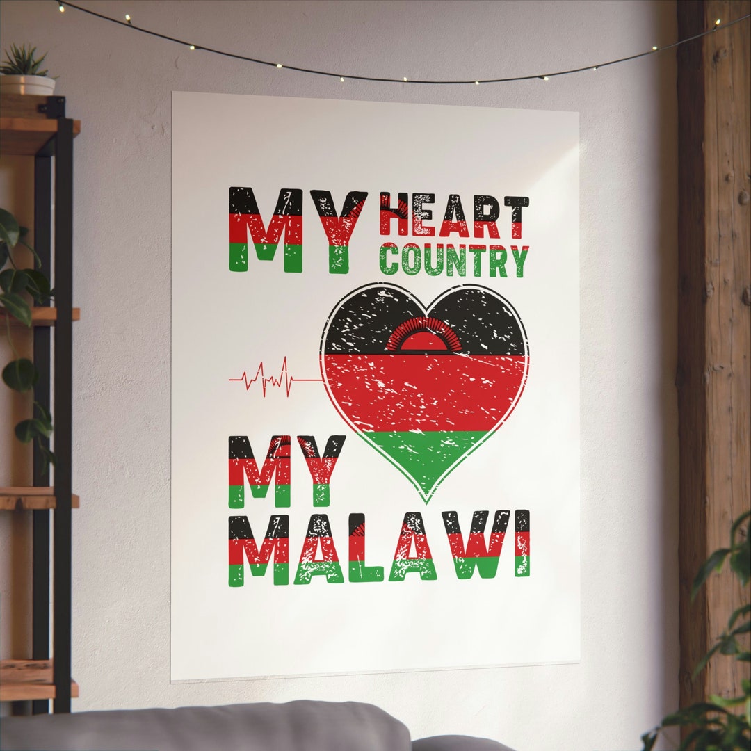 Malawi Africa Poster Wall Decor Poster Light Malawi Tapestry Wall Sign ...