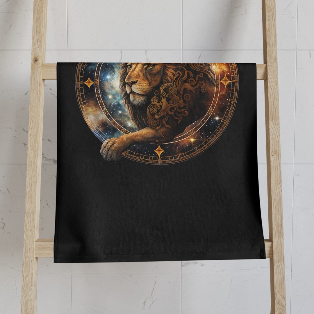 Leo Hand Towel Dark Signo Del Zodíaco Leo Leo Zodiac Sign Horoscope ...