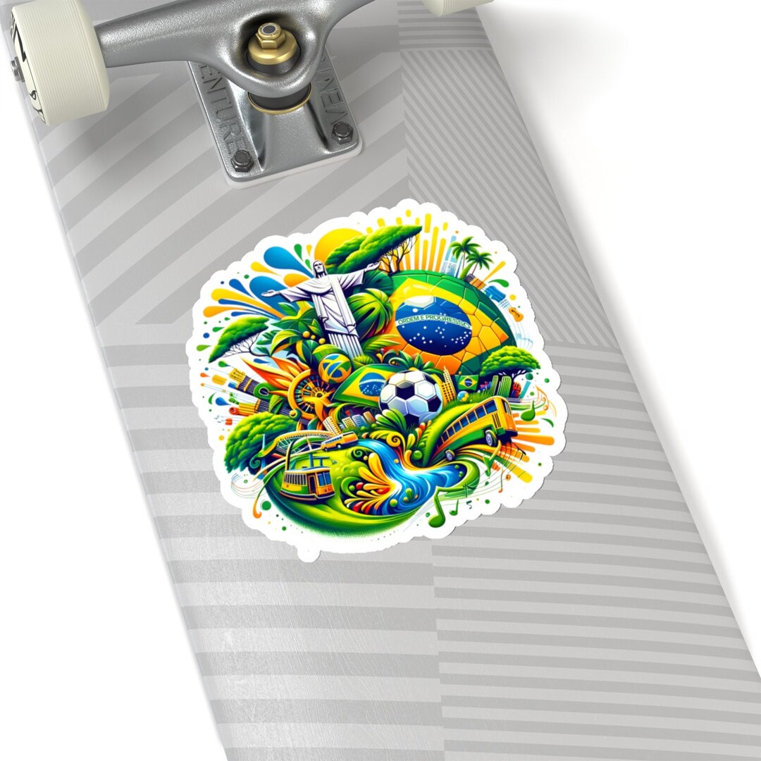 Brazil Viva O Brasil Stickers Kiss-cut Light - Etsy