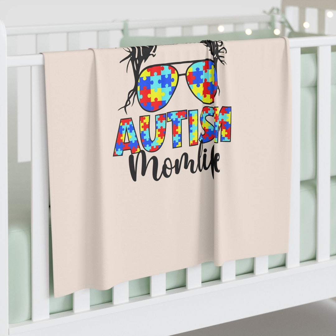Autism Mom Life Baby Swaddle Blanket Wrap Light Autistic Mom Life ...