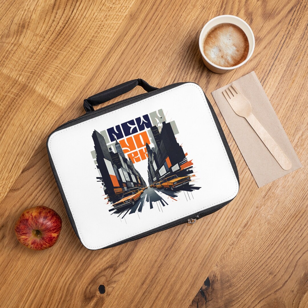 New York City Usa Lunch Box Insulated Zipped Box Light NYC Vacation New ...
