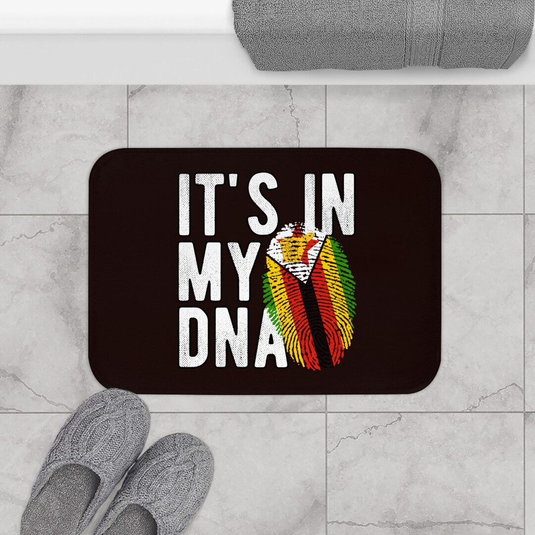 Zimbabwe Fingerprint DNA Africa Bathroom Mat Door Mat Dark - Etsy
