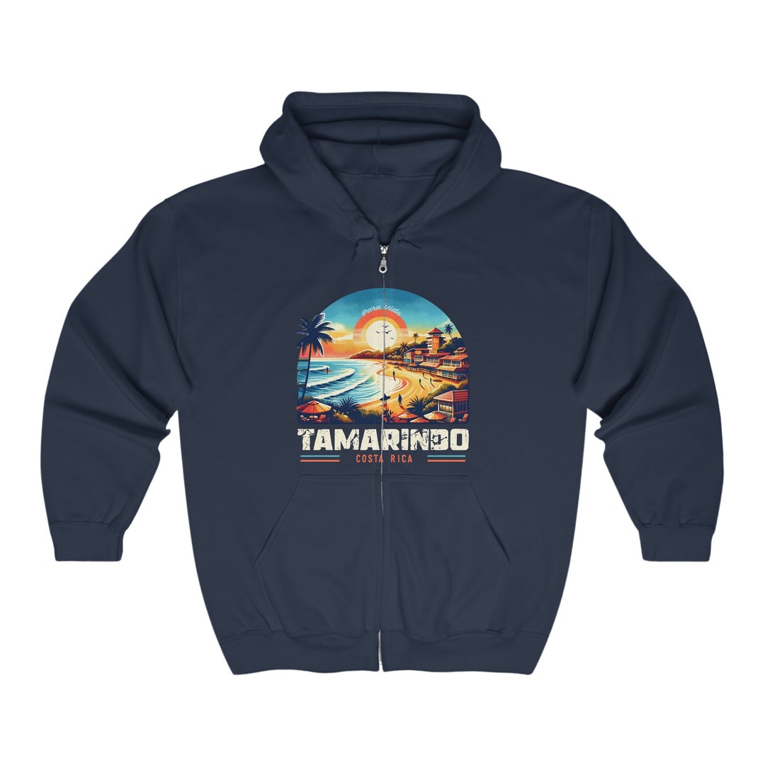 Tamarindo Costa Rica Beach Town Mens Hoodie Sweater Dark - Etsy