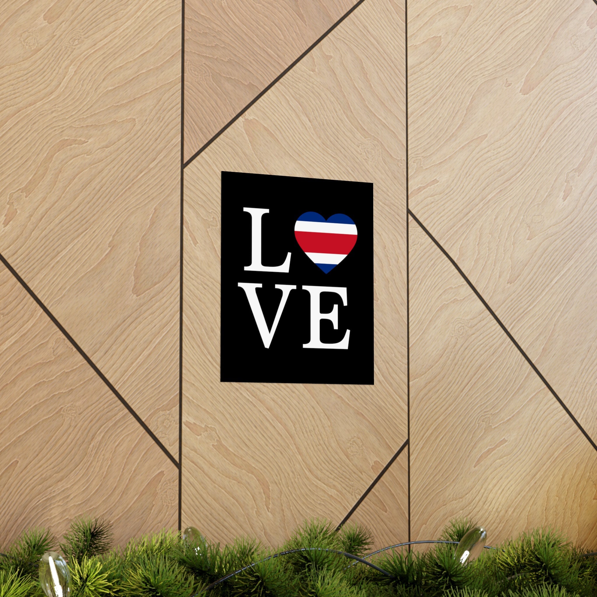 Love Costa Rica Poster Wall Art Poster Decor Costa Rica Pride Tico Amor ...