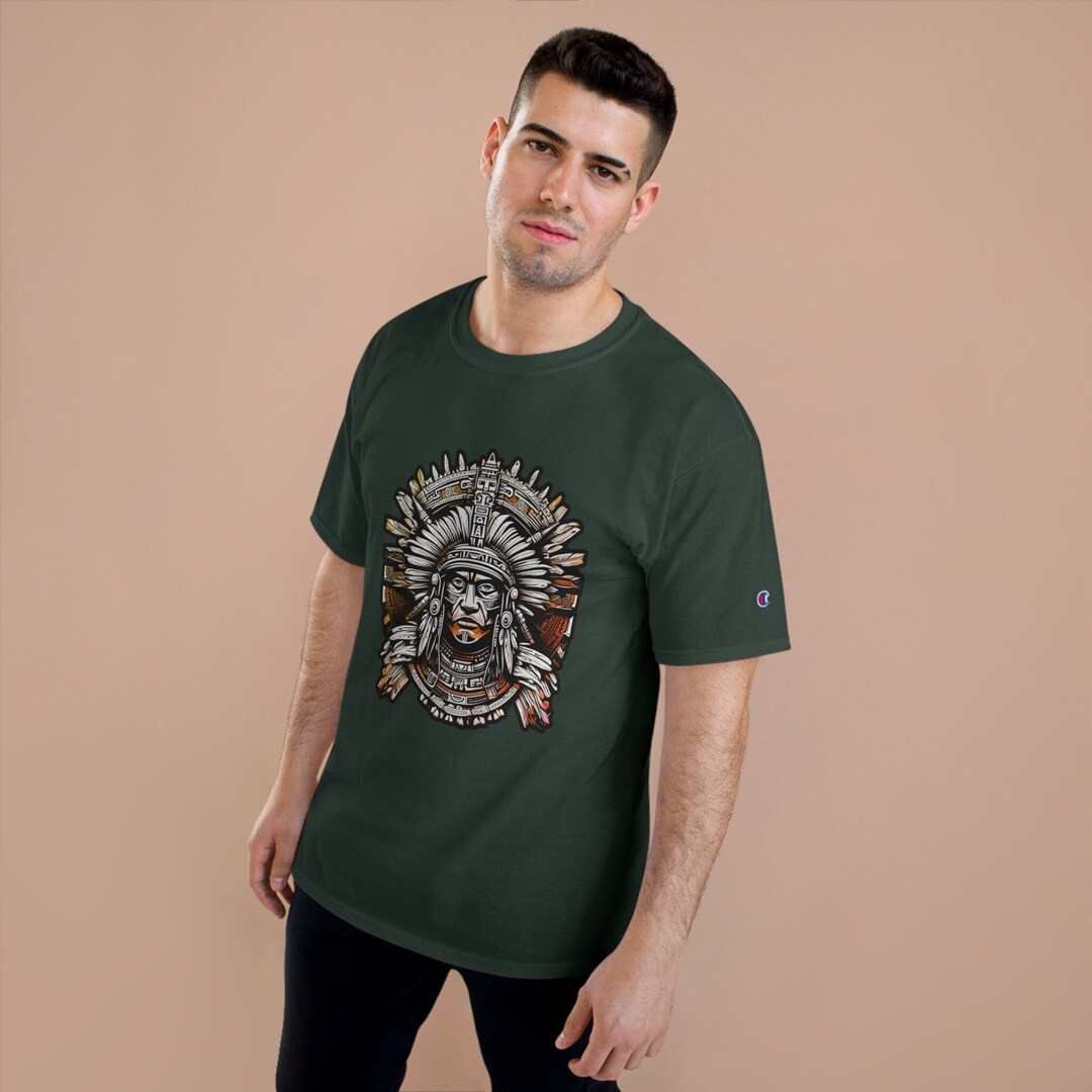 Aztec Champion T Shirt Dark Aztec Prince Warrior Aztec Mexico Mayan ...