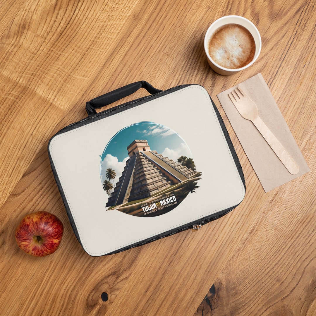 Tulum Mexico Mayan Pyramid Lunch Box Insulated Zipped Box Light - Etsy