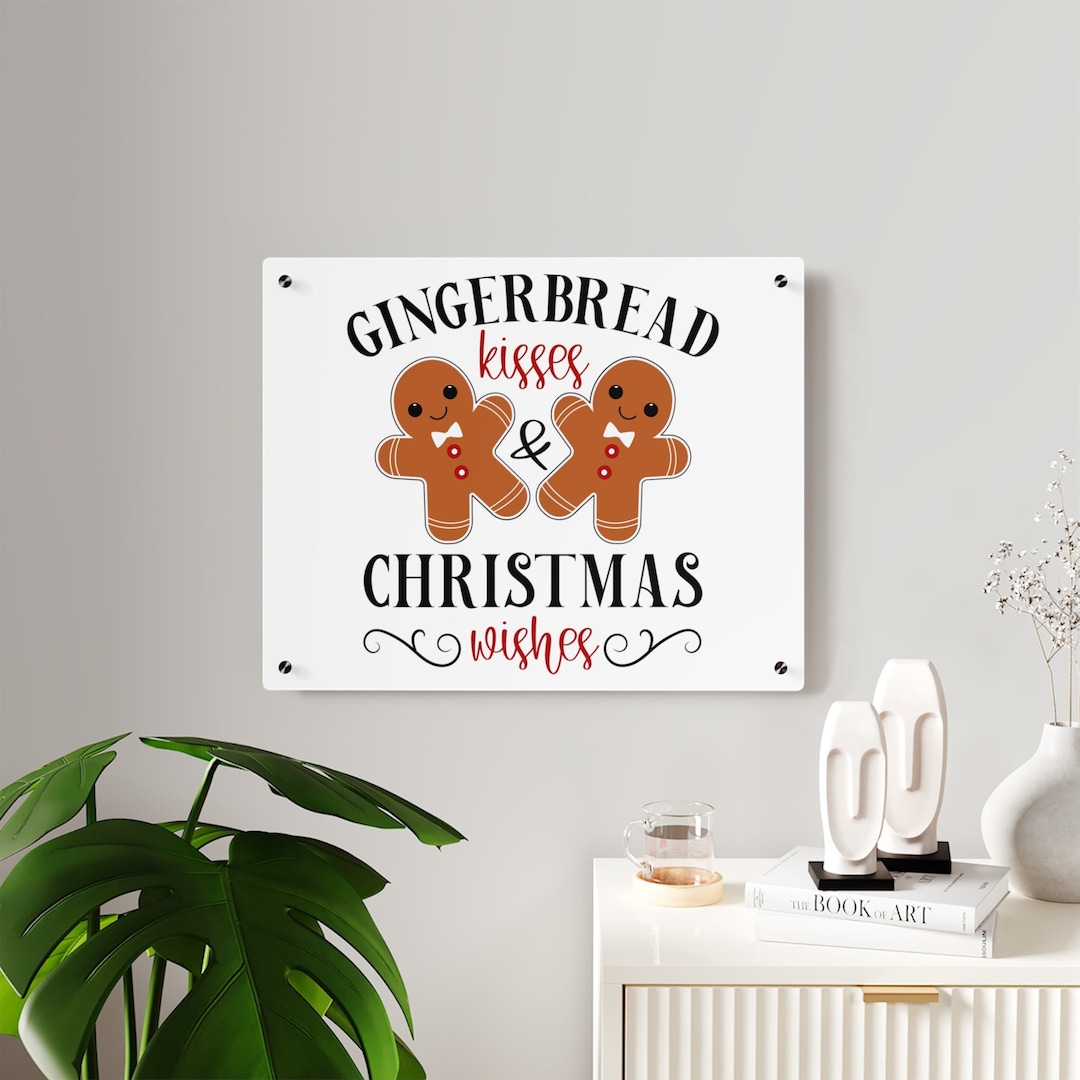 Panneaux lumineux acryliques de voeux de Noël en pain - Etsy France