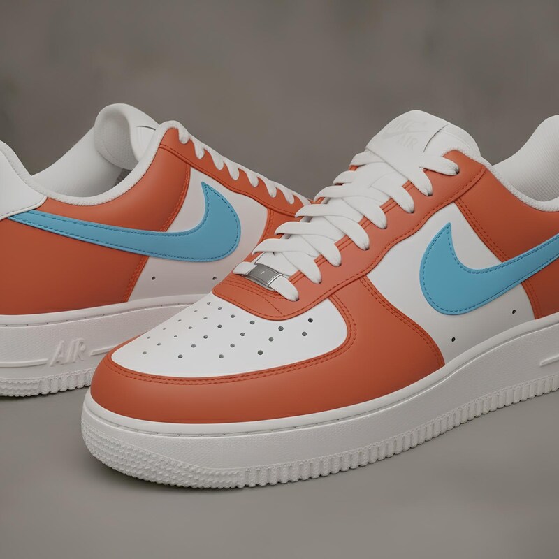 Blue Men Air Force 1 Shoes - Etsy