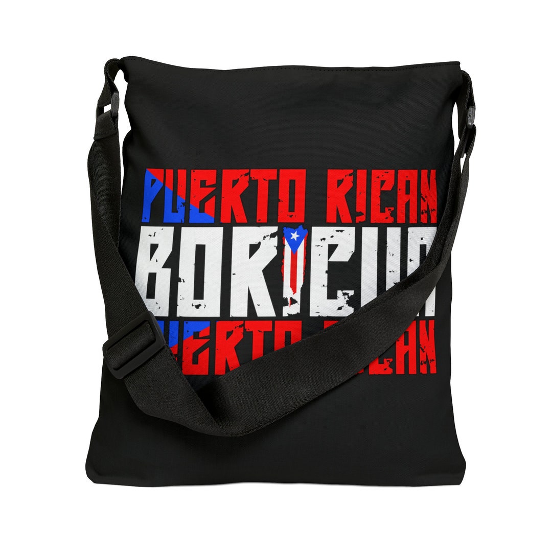 Puerto Rican Boriqua Tote Bag Purse adjustable Dark Shoulder Bag Womens ...