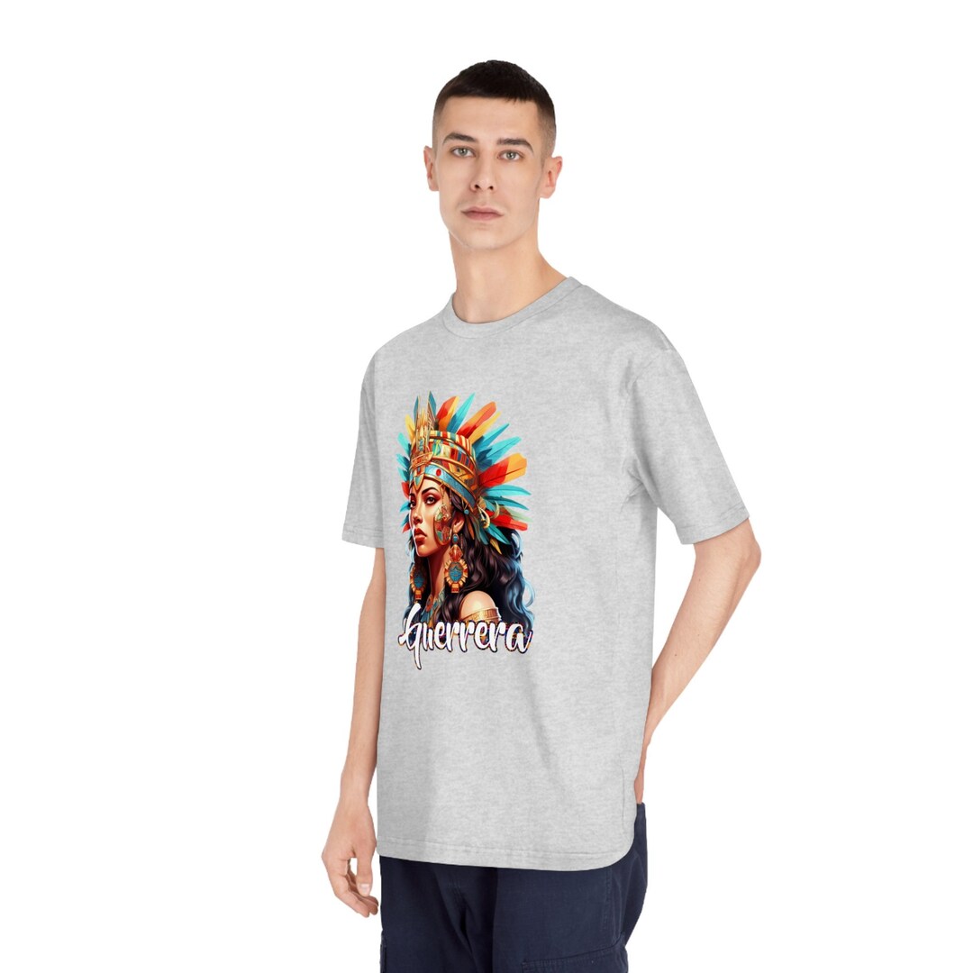 Aztec Warrior Crew Neck T Shirt women Dark Aztec Queen Warrior Aztec ...