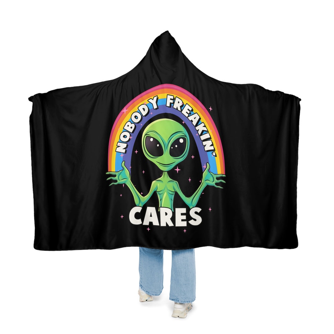 Funny Cool Alien Snuggle Blanket Dark - Etsy