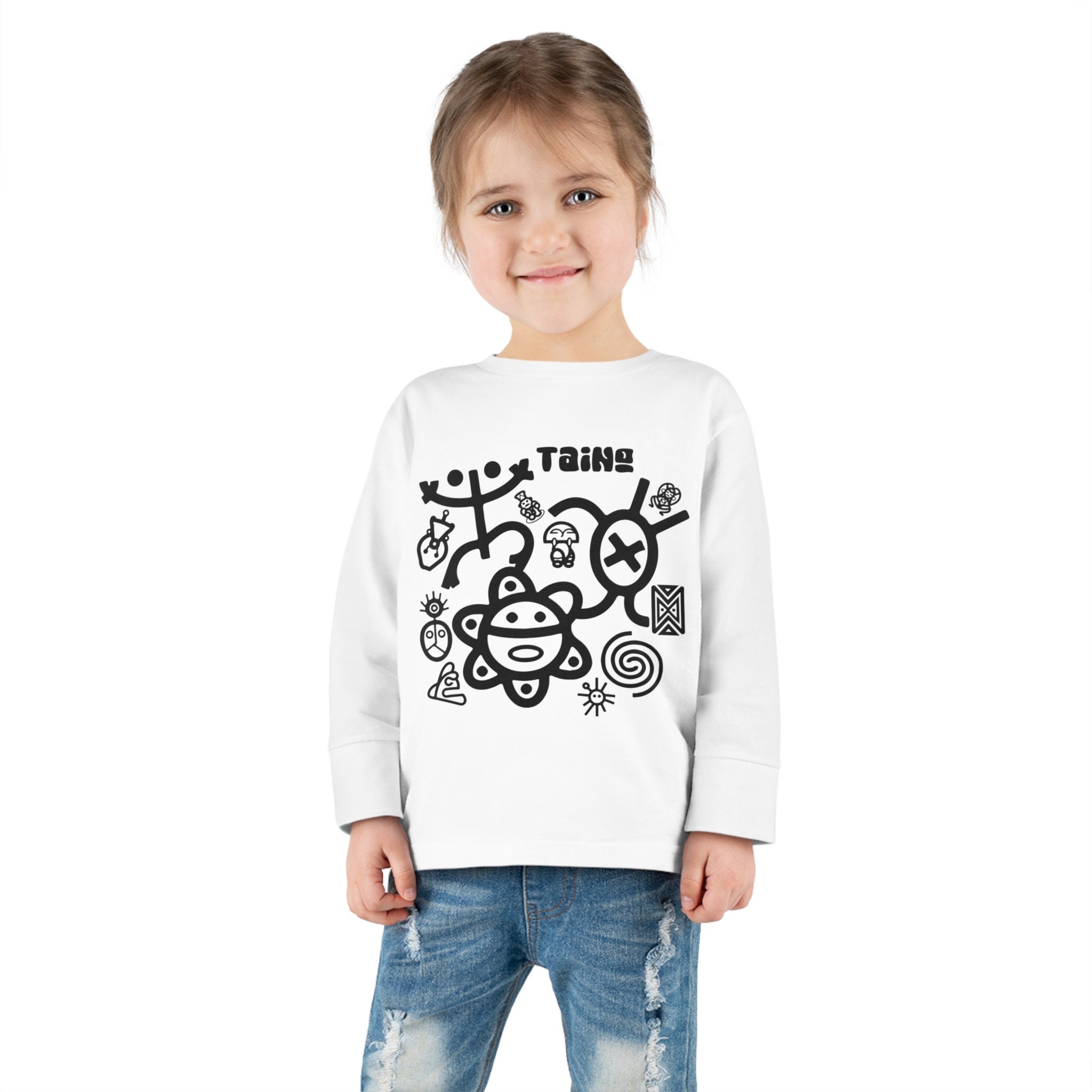 Native Taino Symbols Kids' Long Sleeve Shirt Light - Etsy