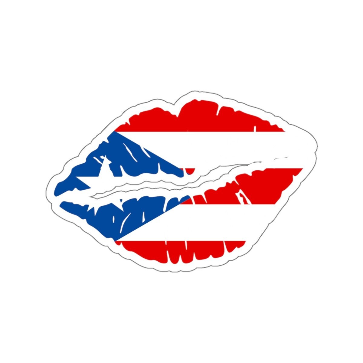 Puerto Rican Sexy Lips Stickers Kiss-cut Dark Puerto - Etsy