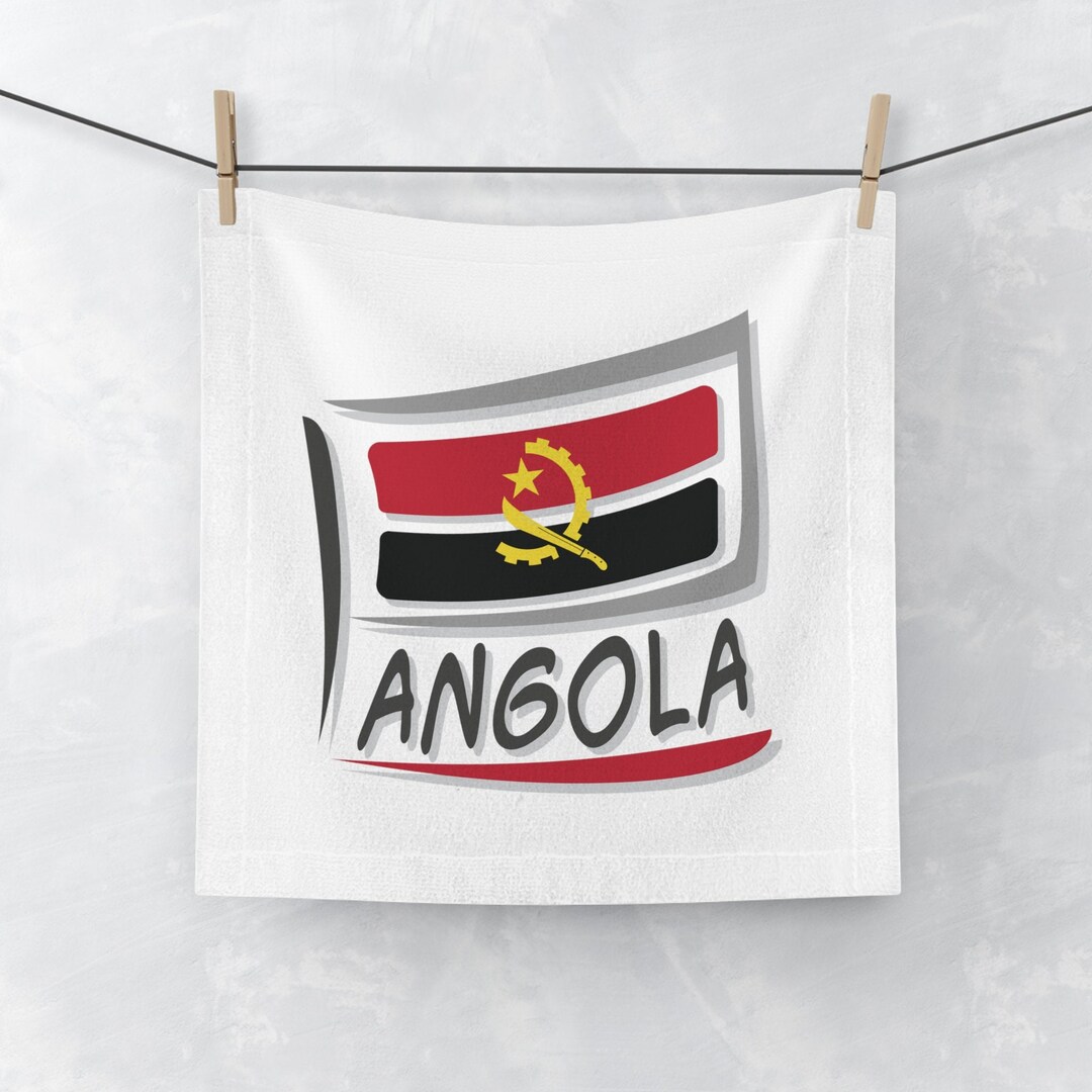 Angola Face Towel Light Angolia Flag Angolian Heritage Proud Africa ...