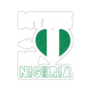 Nigeria Pride Stickers ( Kiss-cut ) Dark - Nigeria Xmas Gift - Nigerian ...