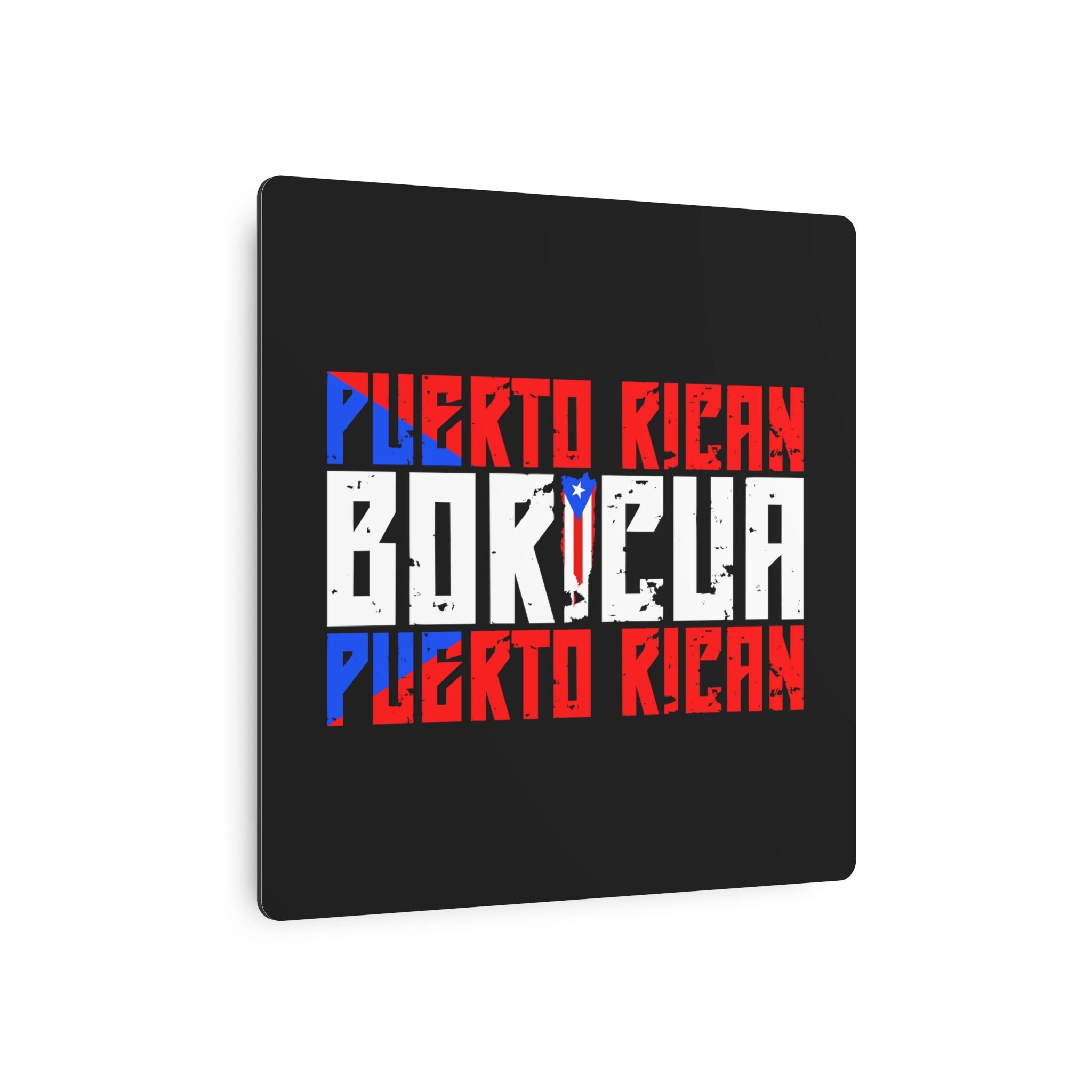 Puerto Rican Boriqua Metal Sign Wall Art Metal Decor Poster Dark - Etsy