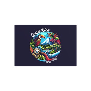 Costa Rica Pura Vida Metal Sign - Wall Art Metal Decor Poster Dark ...