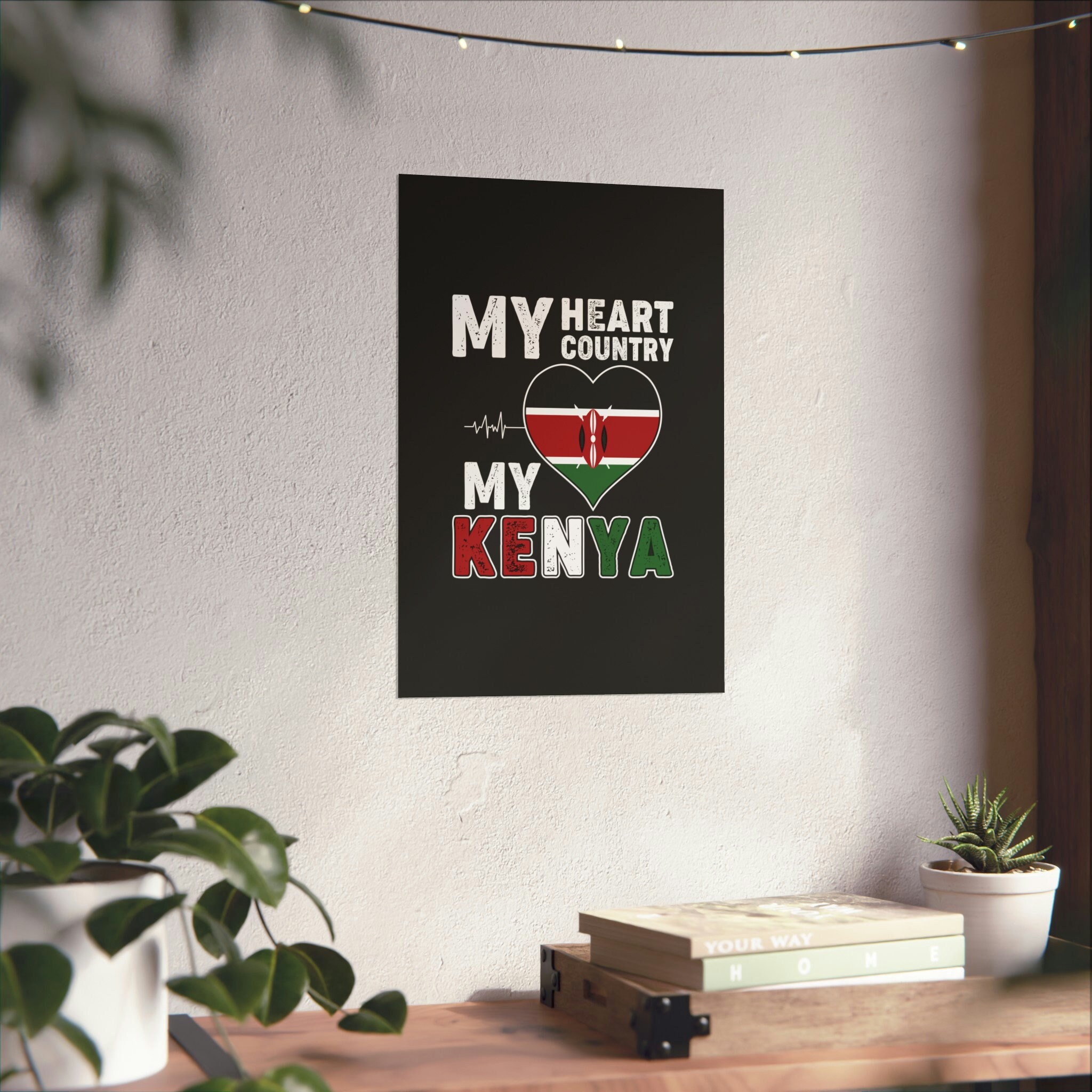 Kenya Poster - Wall Decor Poster Dark - Kenyan Kenya Africa - Tapestry ...