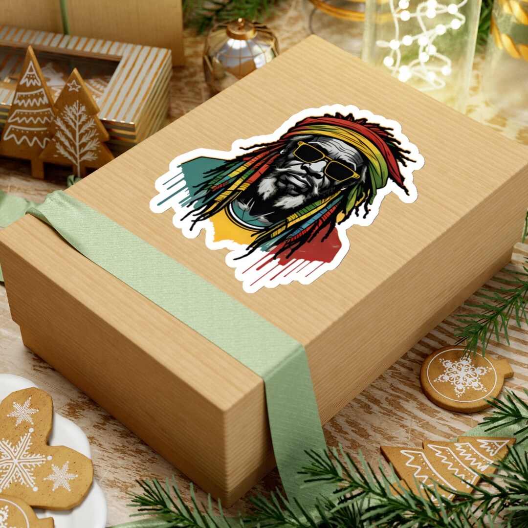 Chill Vibrant Rasta Man Stickers Kiss-cut Dark - Etsy