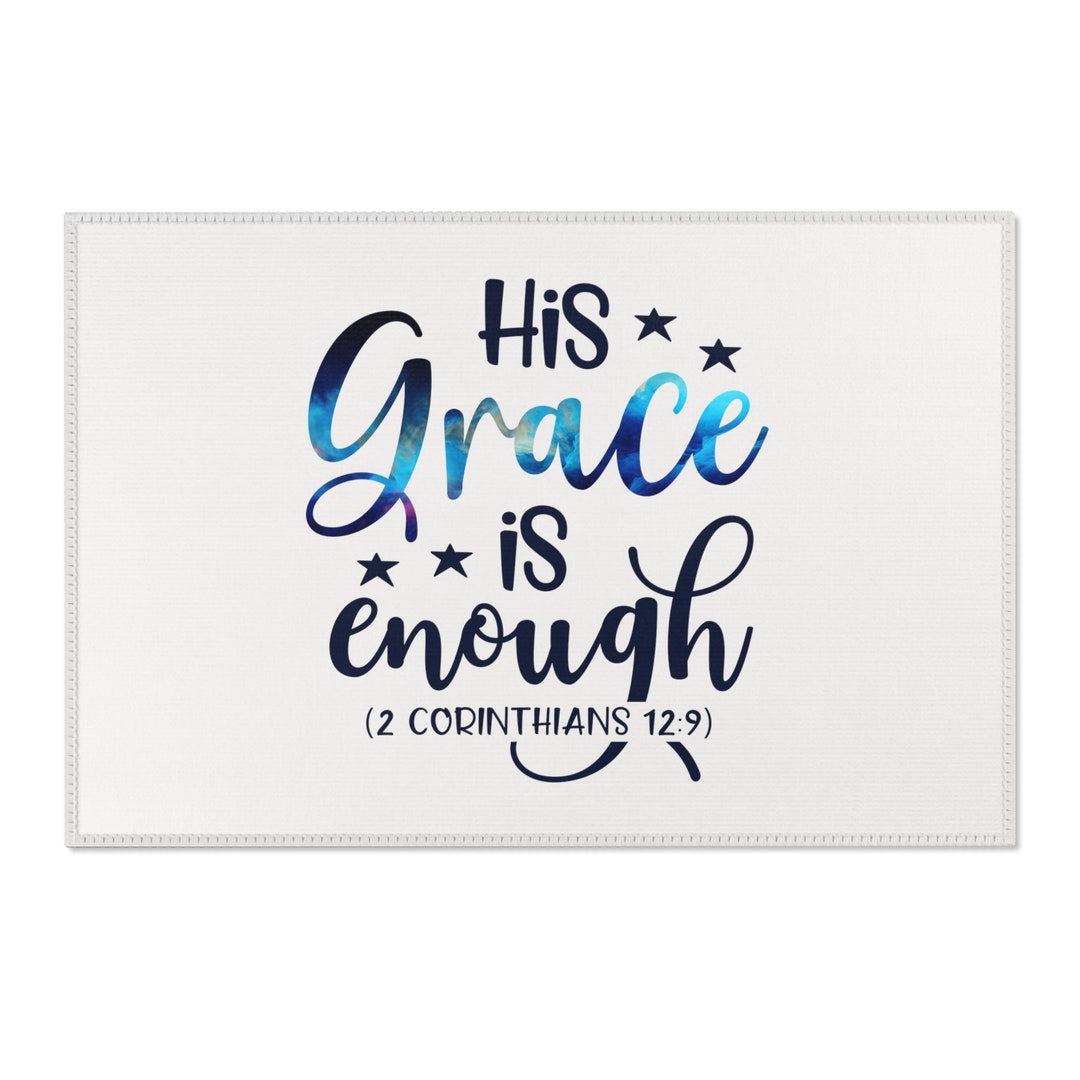 God is Enough Bible Area Rug Home Decor Light - Etsy