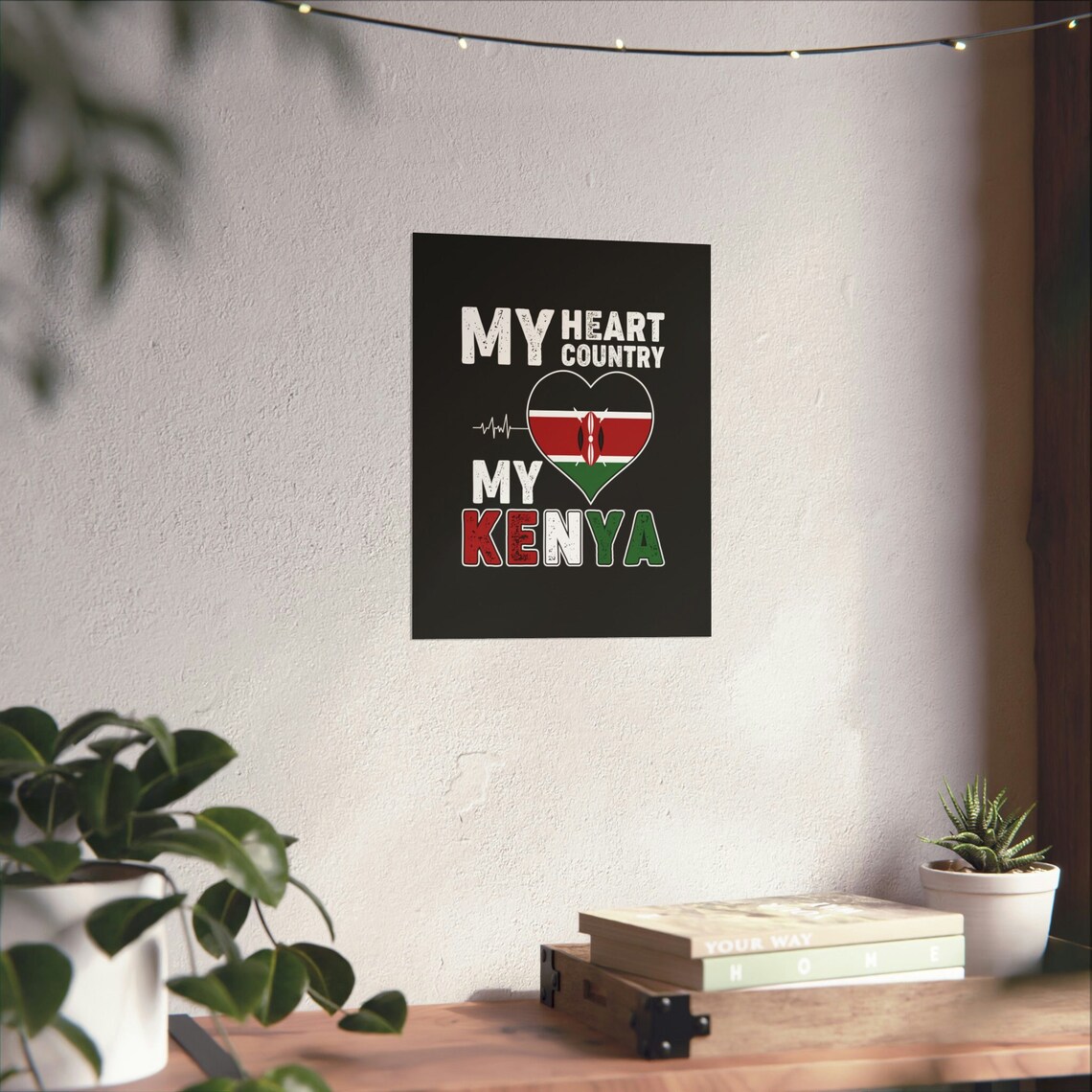 Kenya Poster - Wall Decor Poster Dark - Kenyan Kenya Africa - Tapestry ...