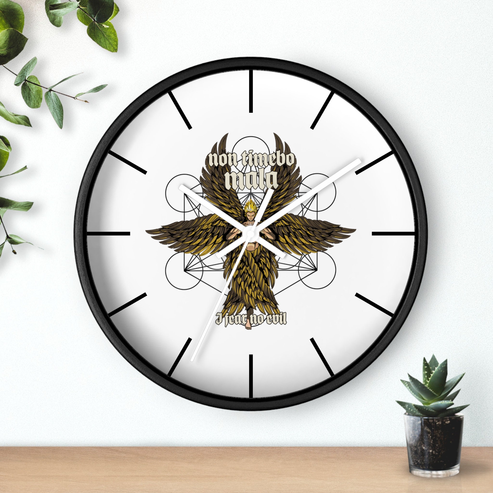 Archangel Metatron Wall Clock Saint Metaron Arcángel - Etsy