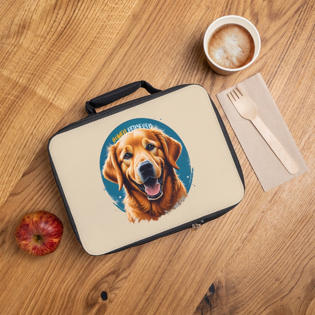 Golden Retriever Dog Lunch Box Insulated Zipped Box Light Retriever ...