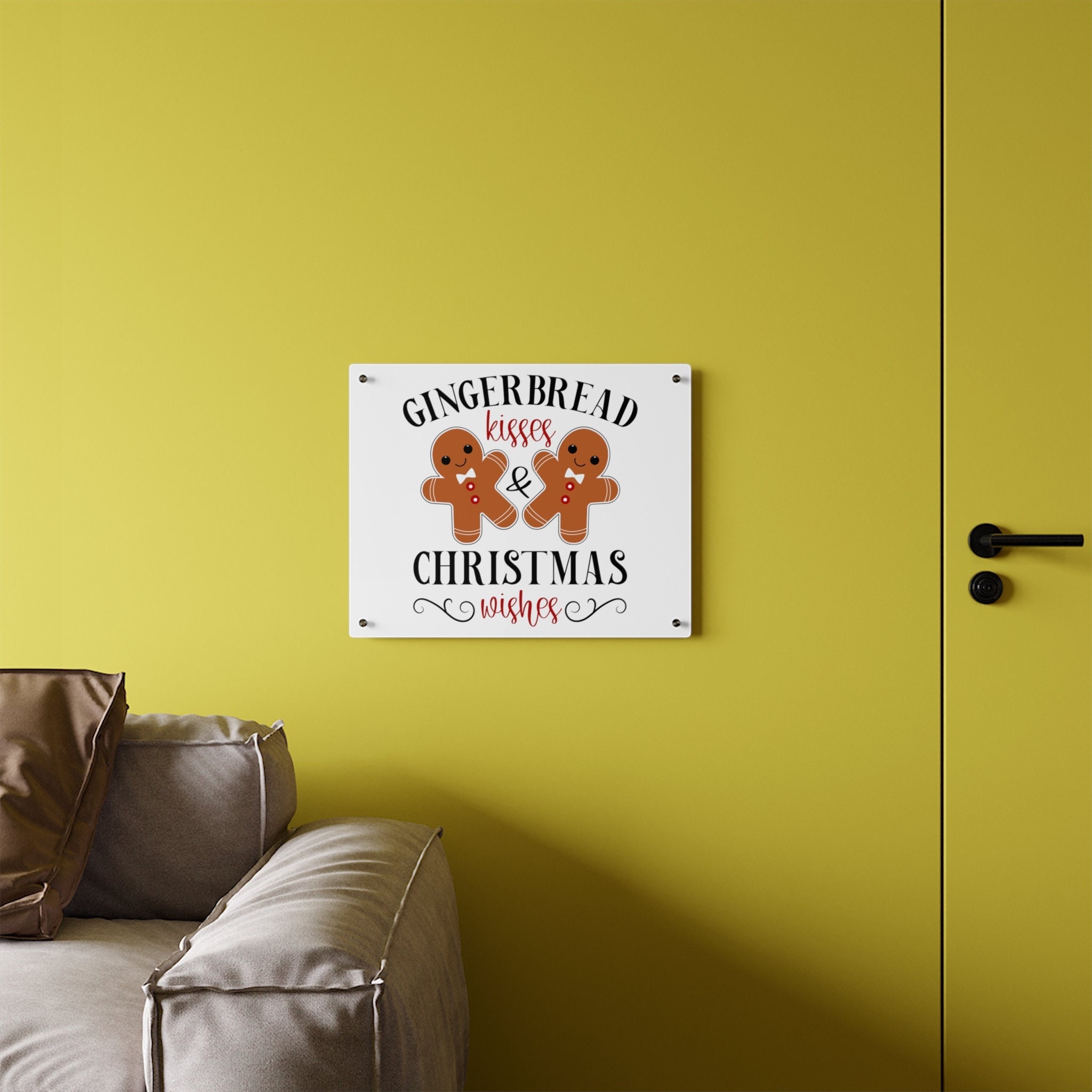 Panneaux lumineux acryliques de voeux de Noël en pain - Etsy France