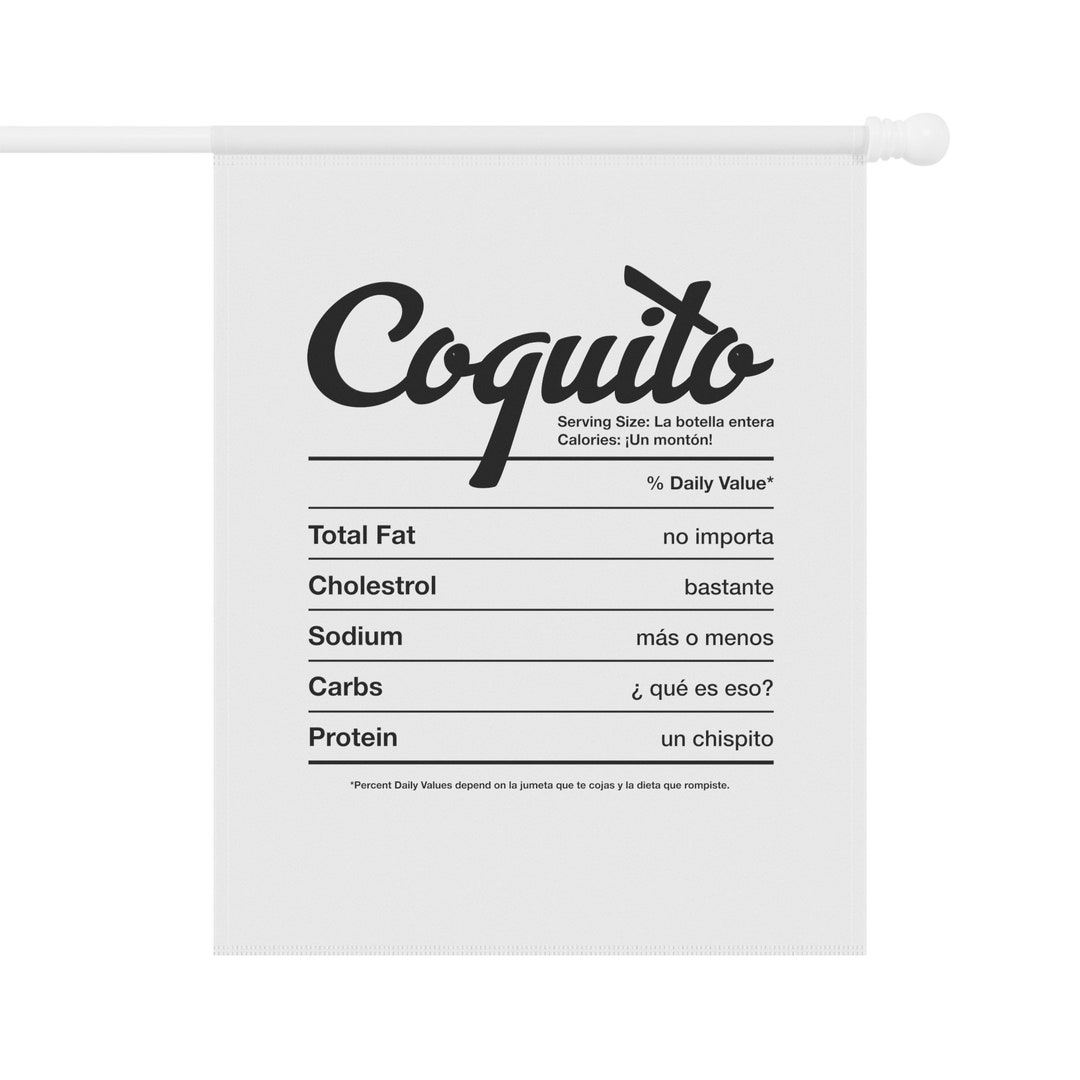 Coquito Printed Flags | House Garden Banners Light - Puerto Rican Pride ...