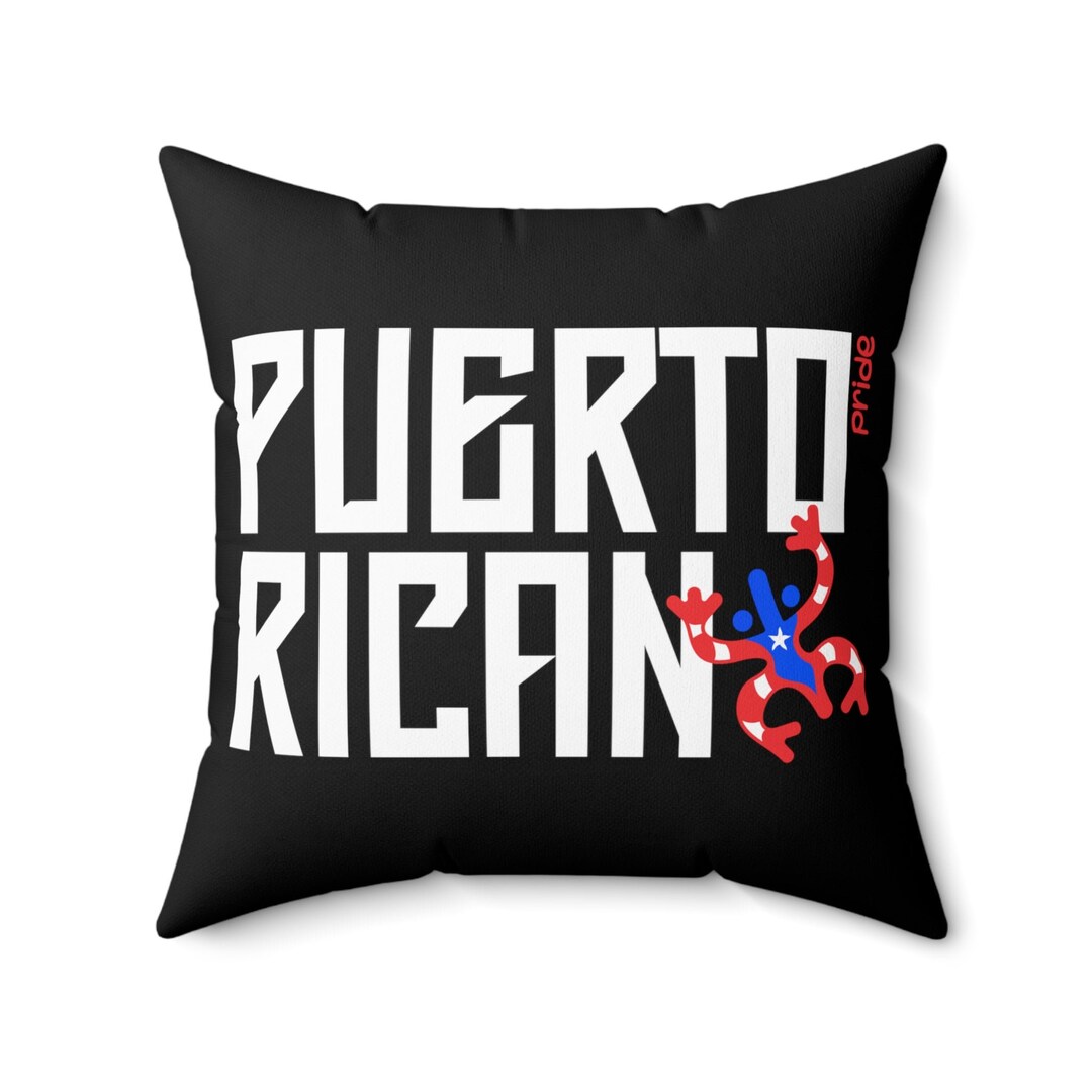 Puerto Rican Coqui Pride Basic Pillow (polyester) Dark - Puerto Rico Souvenir - Puerto Rico ...