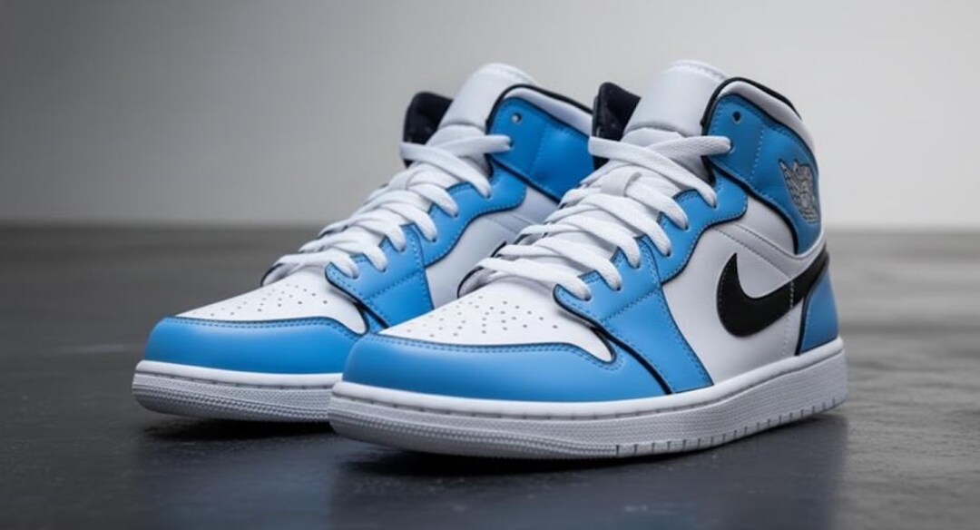 Custom Jordan 1s - Baby Blue Jordan 1s - Custom Jordan 1s for Men ...